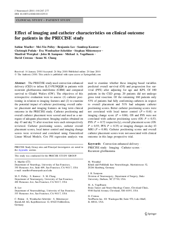 (PDF) Effect of imaging and catheter characteristics on clinical ...