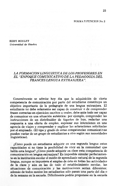 (PDF) La formación lingüística de los profesores en el "enfoque ...