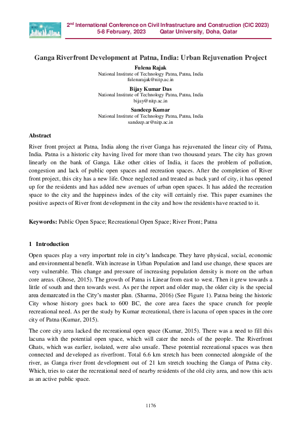 (PDF) Ganga Riverfront Development at Patna, India: Urban Rejuvenation ...