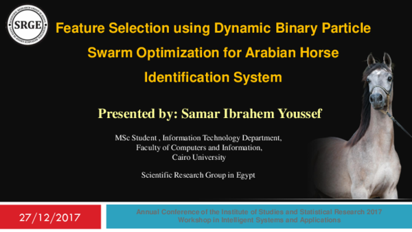(PDF) Feature selection using dynamic binary particle swarm optimization for Arabian horse ...