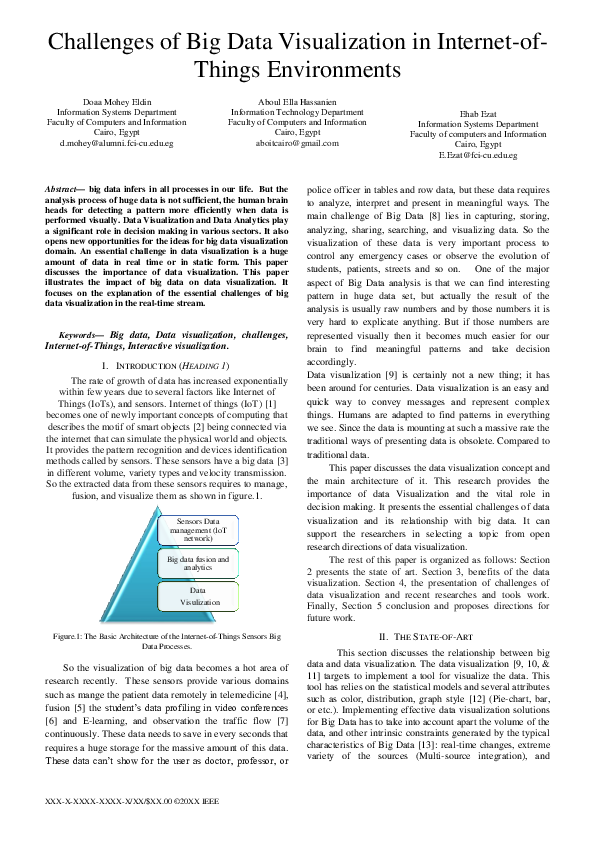 (PDF) Challenges of Big Data Visualization in Internet-of-Things ...