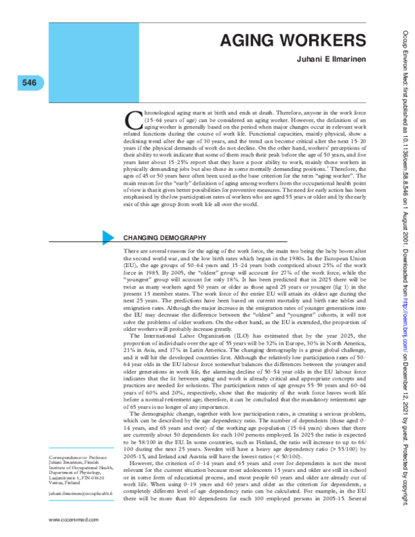 (PDF) Aging Workers