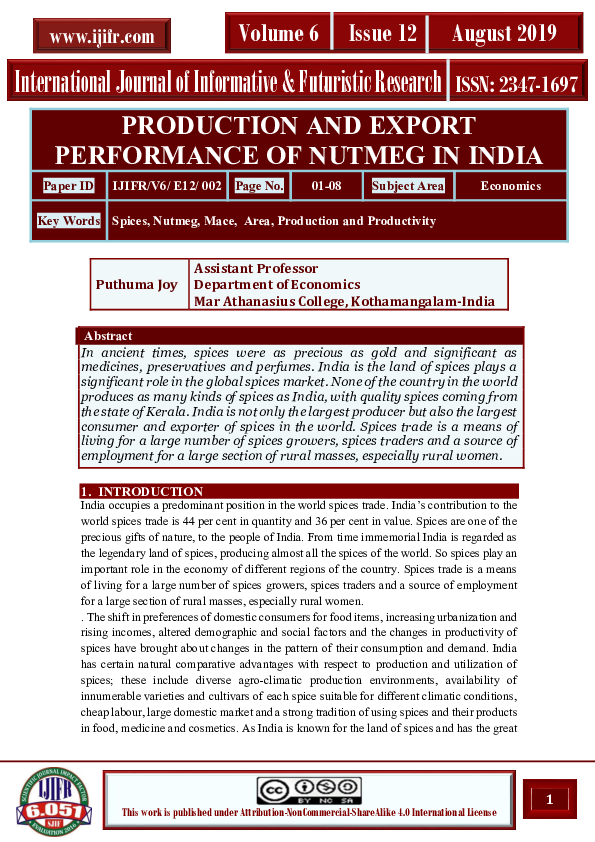 (PDF) International Journal of Informative & Futuristic Research