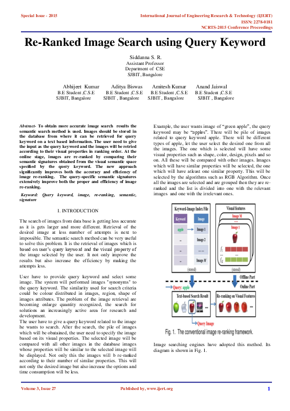 (PDF) Re-Ranked Image Search using Query Keyword