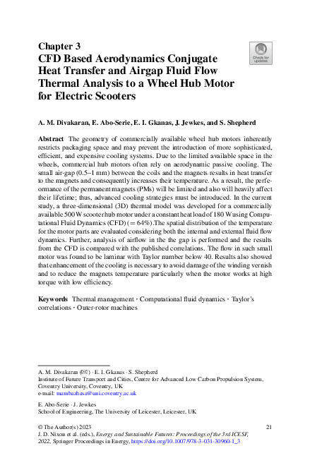 (PDF) CFD Based Aerodynamics Conjugate Heat Transfer and Airgap Fluid ...
