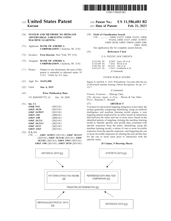Pdf System And Methods To Mitigate Adversarial Targeting Using Machine Learning Eren Kurshan