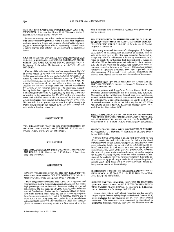 (PDF) The Gruca Operation for Congenital Absence of the Fibula