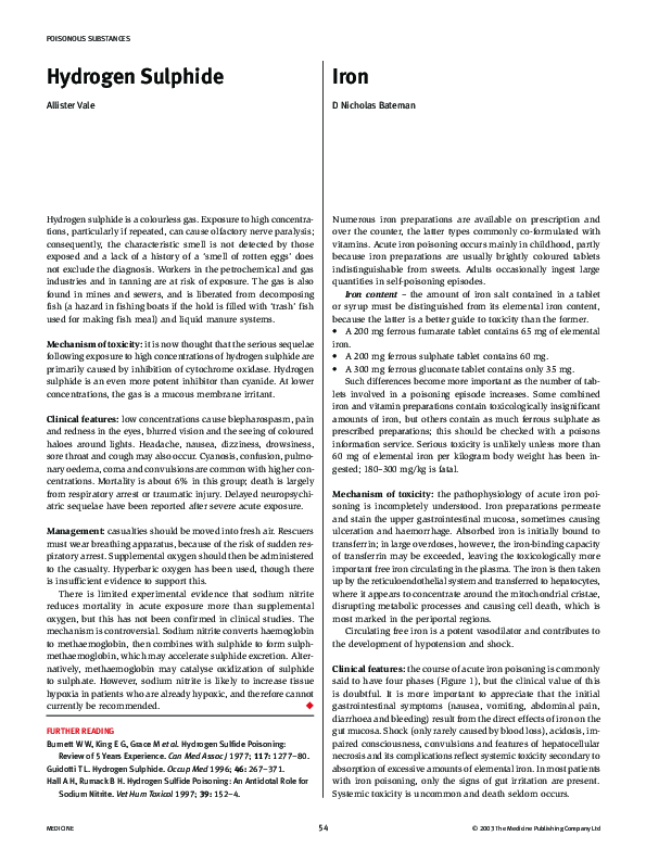 (PDF) Hydrogen sulphide