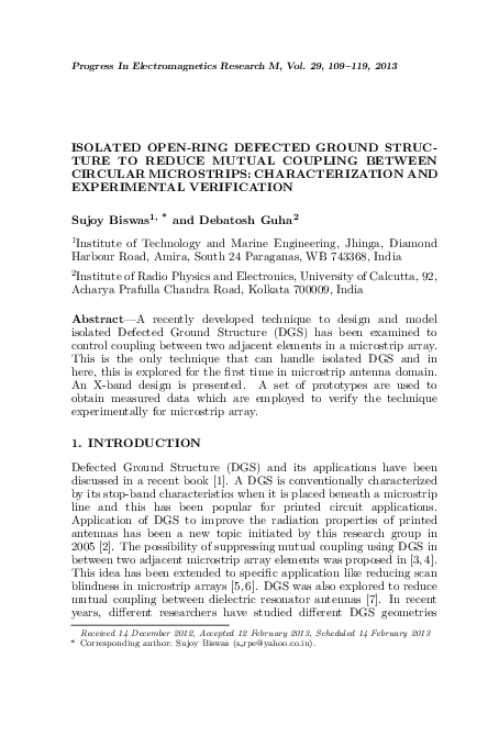 (PDF) Isolated Open-Ring Defected Ground Structure to Reduce Mutual Coupling Between Circular ...