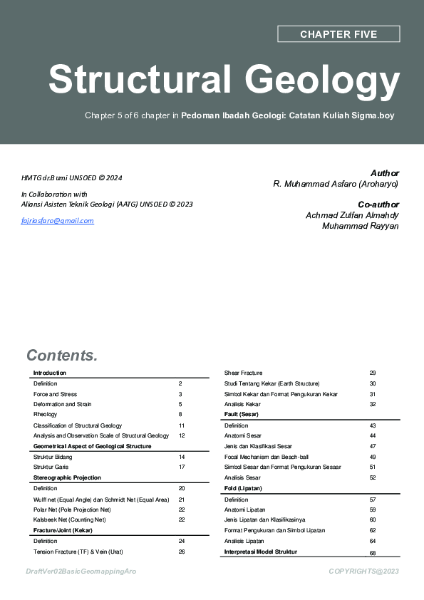 (PDF) 5. Modul Struktur Geologi / Geologi Struktur (Structural Geology ...