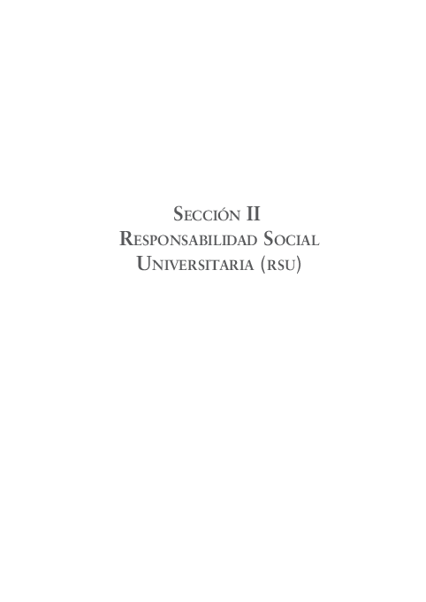 (PDF) Sección II Responsabilidad social universitaria (RSU). La práctica social educativa como ...