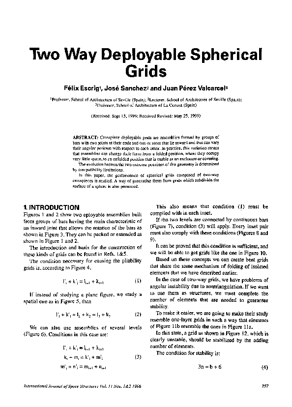 (PDF) Two Way Deployable Spherical Grids