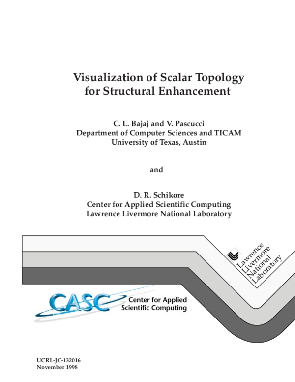 (PDF) Visualization of scalar topology for structural enhancement