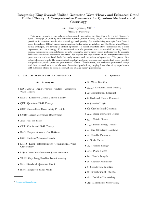(PDF) Integrating King-Oyewole Unified Geometric Wave Theory and Enhanced Grand Unified Theory ...
