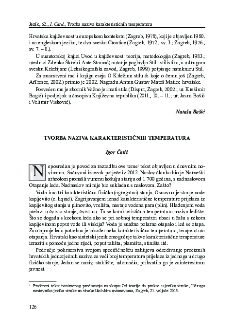 (PDF) Tvorba karakterističnih naziva temperatura