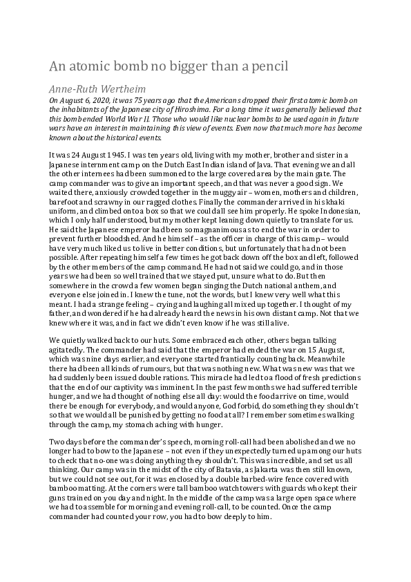 (PDF) An atomic bomb no bigger than a pencil