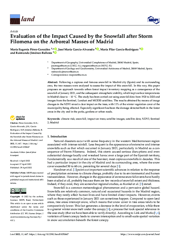 (PDF) Evaluation of the Impact Caused by the Snowfall after Storm ...