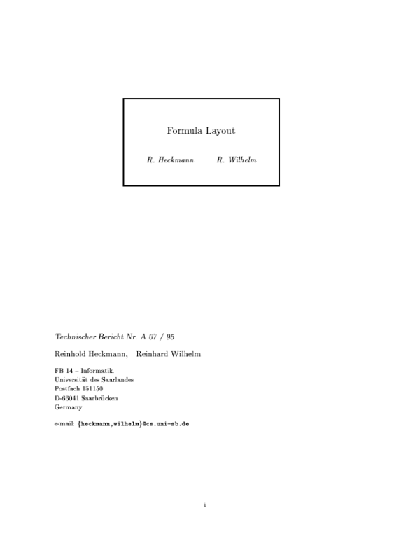 (PDF) Formula layout