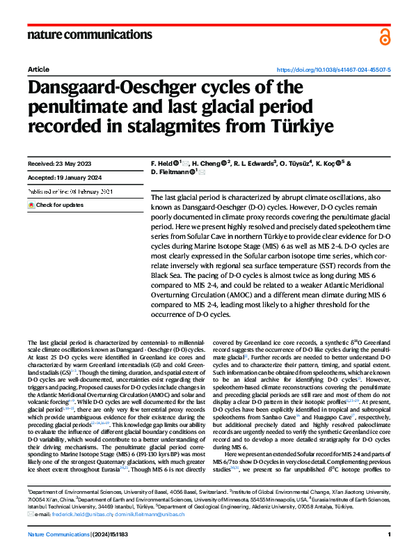 (PDF) Dansgaard-Oeschger cycles of the penultimate and last glacial ...