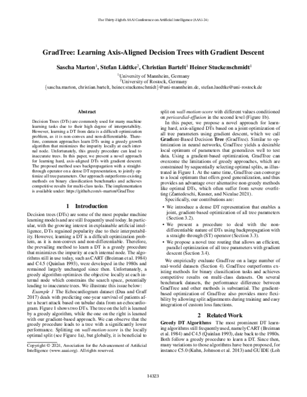 (PDF) GradTree: Learning Axis-Aligned Decision Trees with Gradient ...