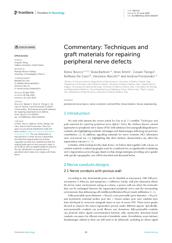 (PDF) Commentary: Techniques and graft materials for repairing ...