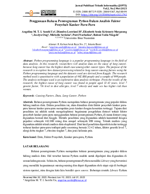 (PDF) Penggunaan Bahasa Pemrograman Python Dalam Analisis Faktor ...