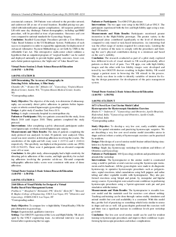 (PDF) 2160 Effects of Visual Fidelity for Design of a Virtual Reality ...