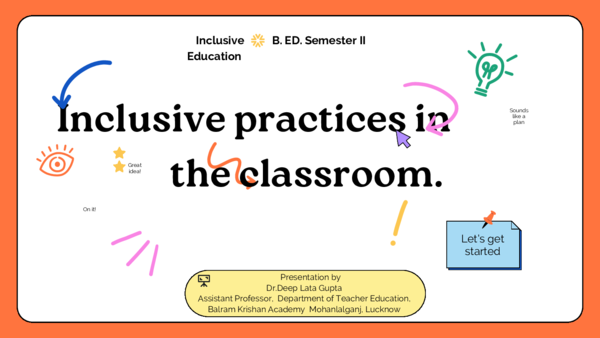 (PDF) Inclusive Practices for Classrooms