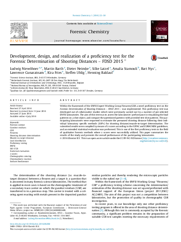 (PDF) Development, design, and realization of a proficiency test for ...