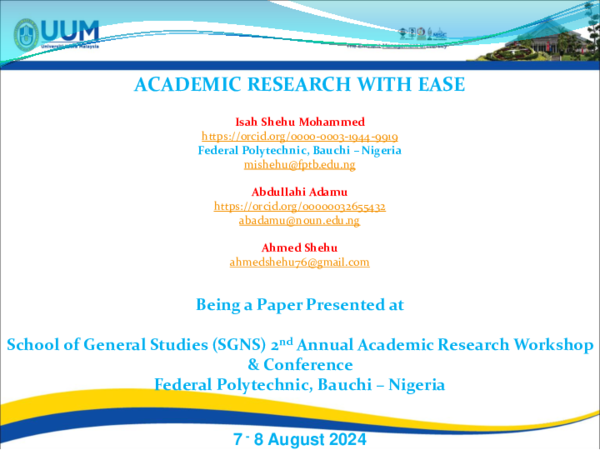 (PDF) ACADEMIC RESEARCH WITH EASE