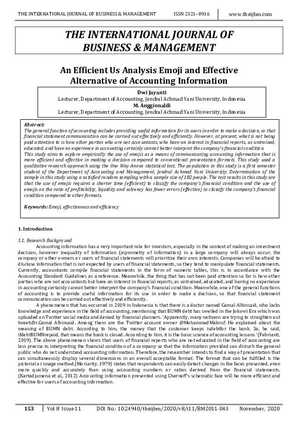 (PDF) An Efficient Us Analysis Emoji and Effective Alternative of ...