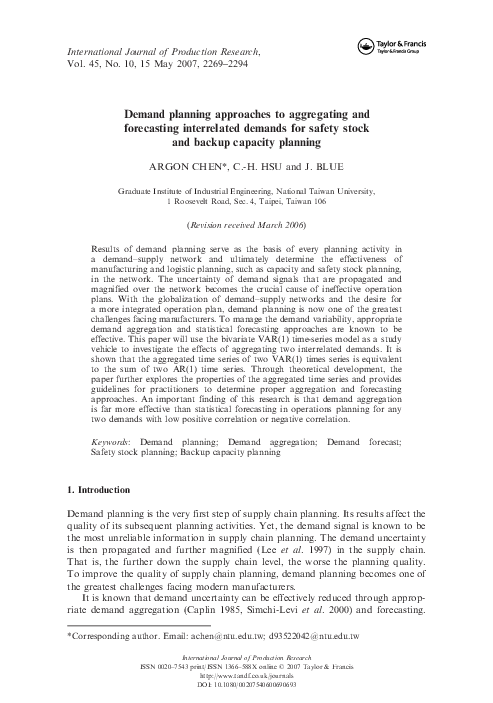 (PDF) International Journal of Production Research