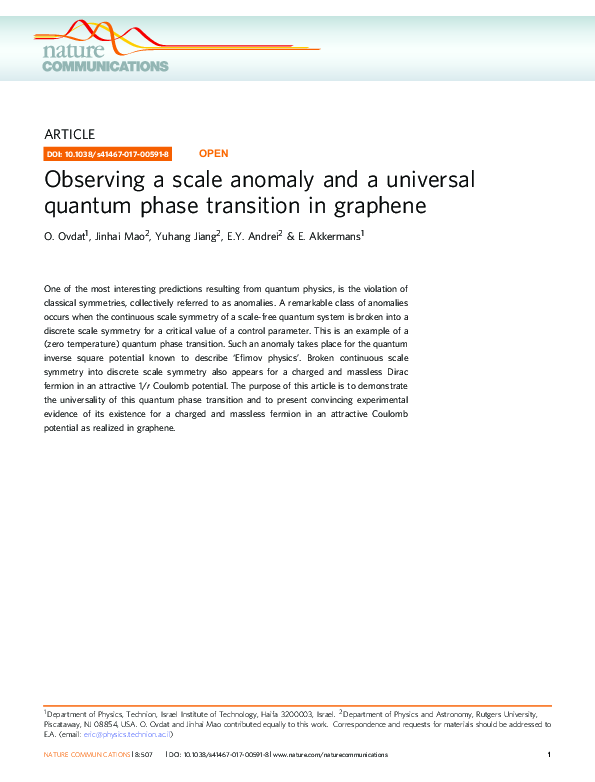(PDF) Observing a scale anomaly and a universal quantum phase ...