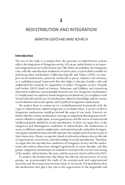 (PDF) Redistribution and Integration