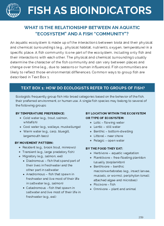 (PDF) FISH AS BIOINDICATORS