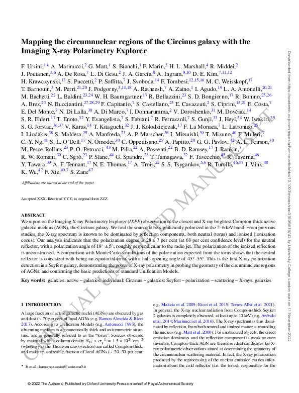 (PDF) Mapping the circumnuclear regions of the Circinus galaxy with the ...