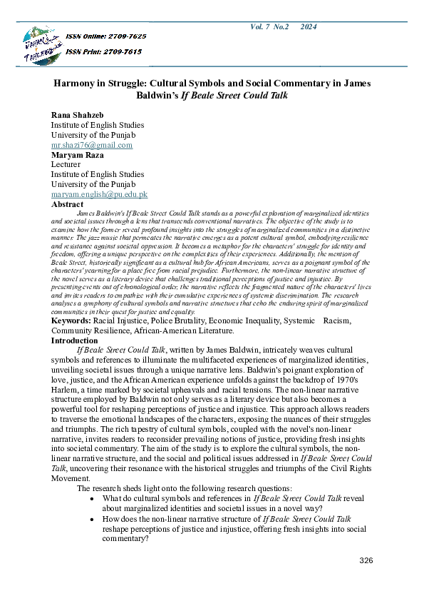 (PDF) Harmony in Struggle: Cultural Symbols and Social Commentary in ...