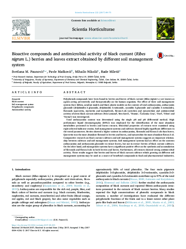 (PDF) Bioactive compounds and antimicrobial activity of black currant (Ribes nigrum L.) berries ...