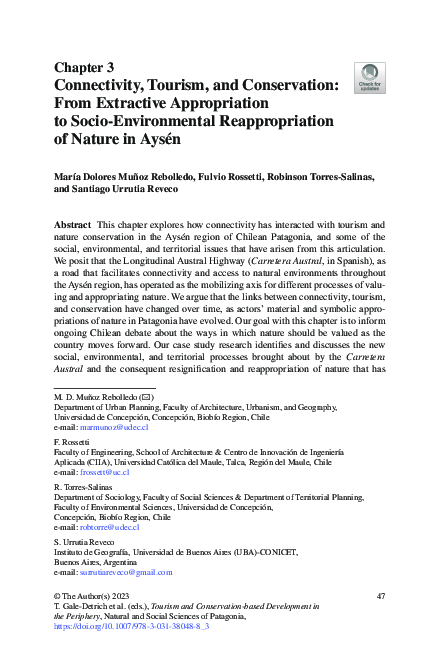 (PDF) Connectivity, Tourism, and Conservation: From Extractive ...