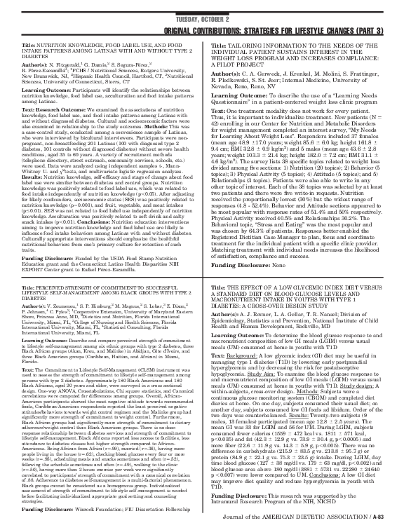 (PDF) Nutrition Knowledge, Food Label Use, and Food Intake Patterns ...