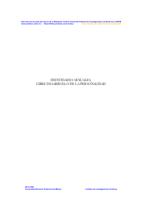 (PDF) Capítulo duodécimo. El derecho al libre desarrollo de la ...