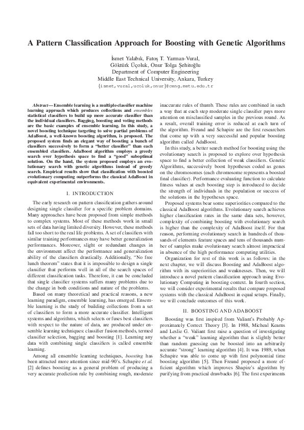 (PDF) A pattern classification approach for bo | Ismet Yalabik - Academia.edu