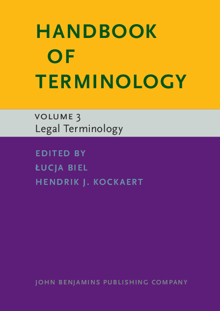 (PDF) Handbook of Terminology. Volume 3. Legal Terminology.