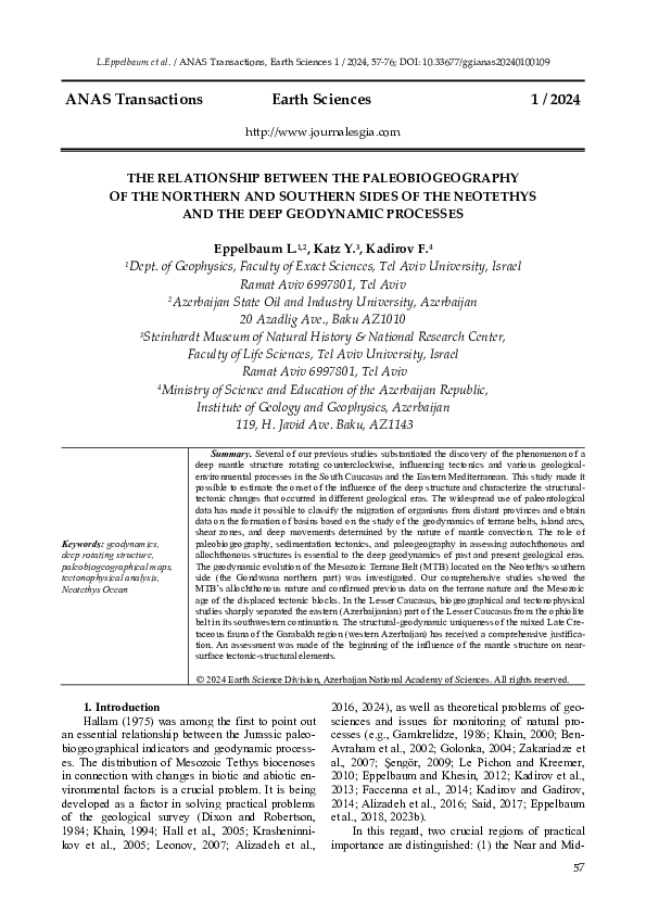 (PDF) The relationship between the paleobiogeography of the northern ...