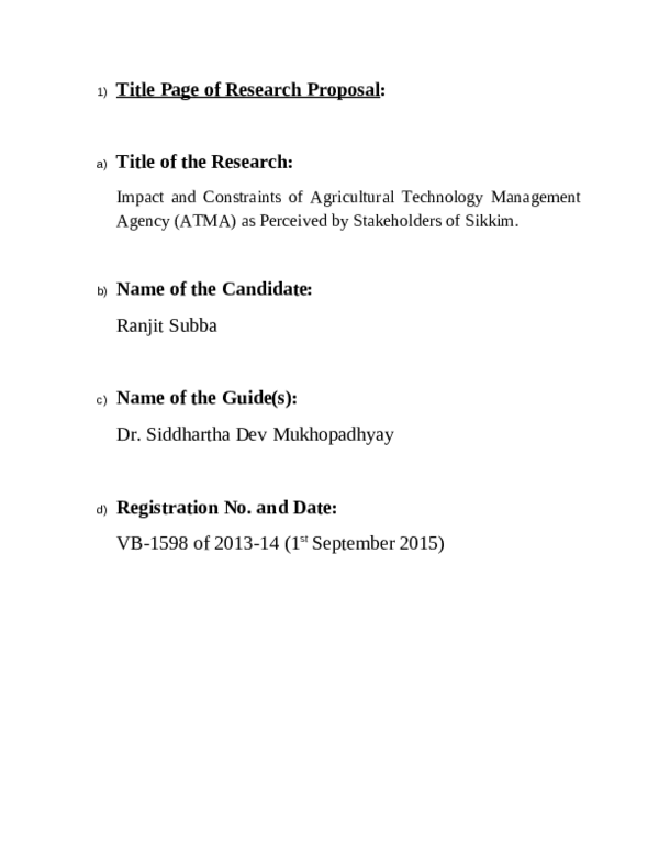 (PDF) Impact and Constraints of Agricultural Technology Management ...