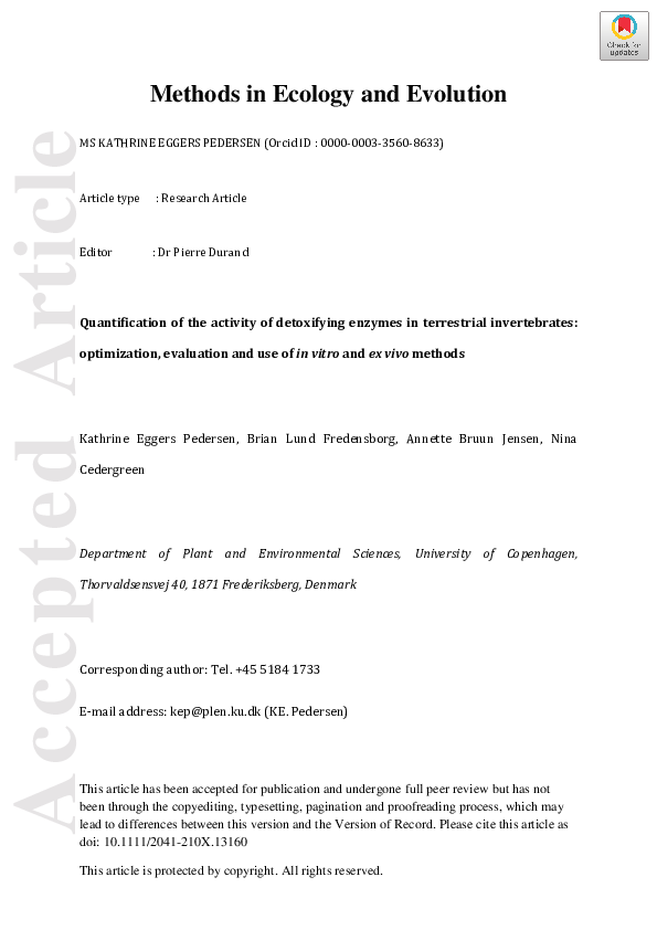 (PDF) Quantification of the activity of detoxifying enzymes in ...