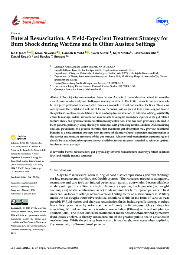 (PDF) Enteral Resuscitation: A Field-Expedient Treatment Strategy for ...