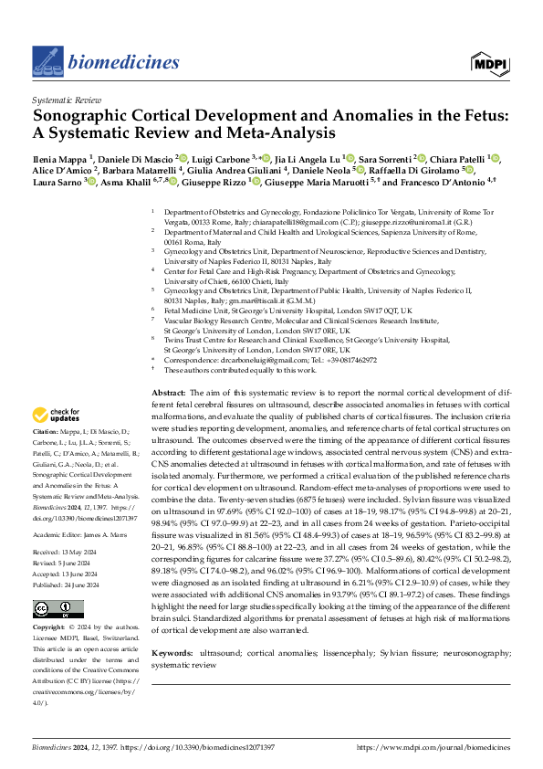 (PDF) Sonographic Cortical Development and Anomalies in the Fetus: A ...