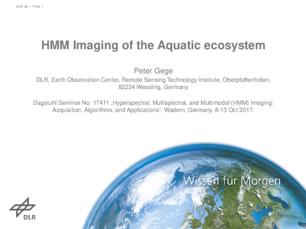 (PDF) HMM Imaging of the Aquatic Ecosystem