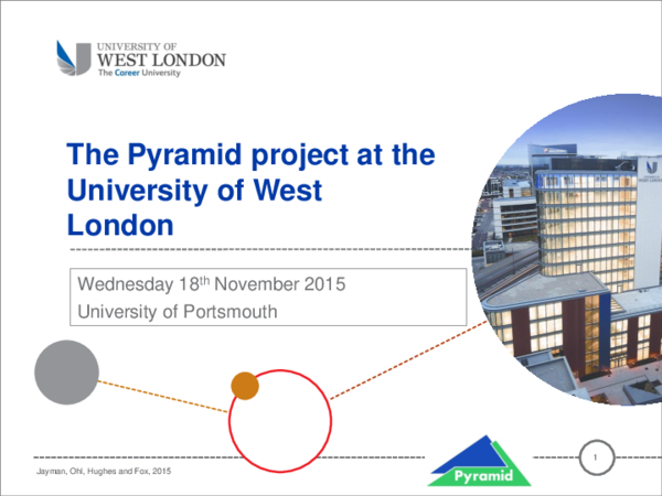 (PDF) The Pyramid Project at the University of West London